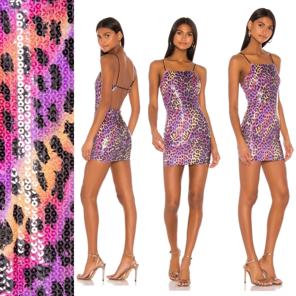 superdown | Dresses | Sexy Sequin Elena Mini Dress Pink Purple B | Poshmark
